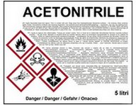 Pittogrammi GHS o simboli arancioni di pericolo?